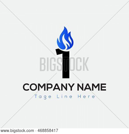 Blue Fire Logo On Vector & Photo (Free Trial) | Bigstock