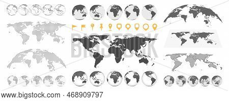 Globe Flags, Earth Vector & Photo (Free Trial) | Bigstock