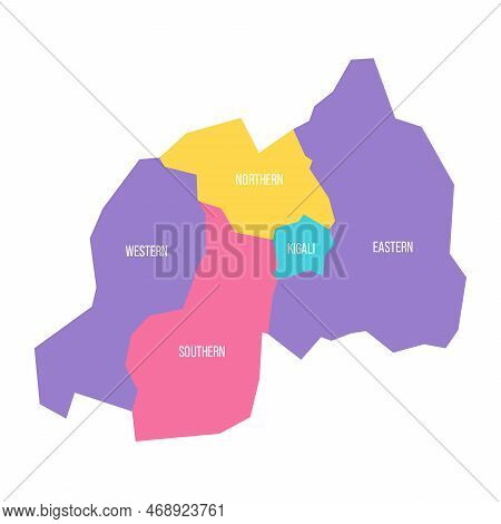 Rwanda Political Map Vector & Photo (Free Trial) | Bigstock