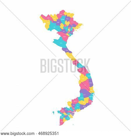 Vietnam Political Map Vector & Photo (Free Trial) | Bigstock