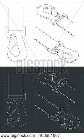 Webbing Sling Hook Vector & Photo (Free Trial) | Bigstock