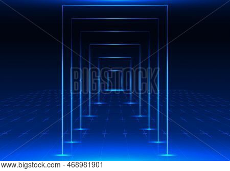 Technology Corridor Vector & Photo (Free Trial) | Bigstock