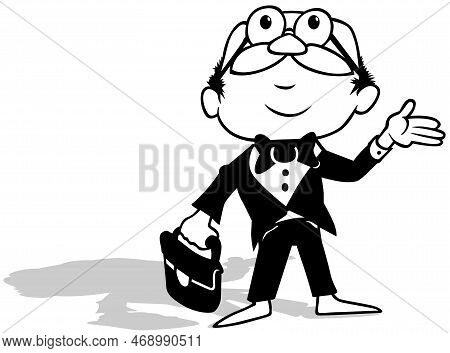 Drawing Clerk Black Vector & Photo (Free Trial) | Bigstock