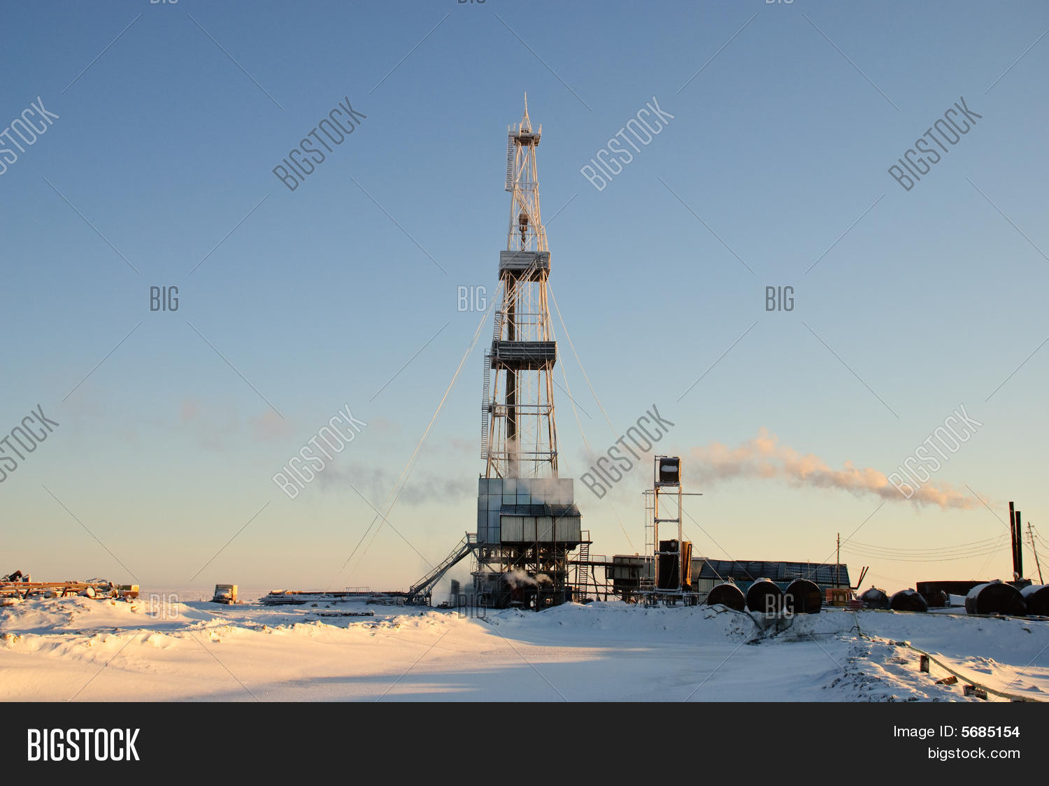 Winter Drilling Rig Image & Photo (Free Trial) | Bigstock