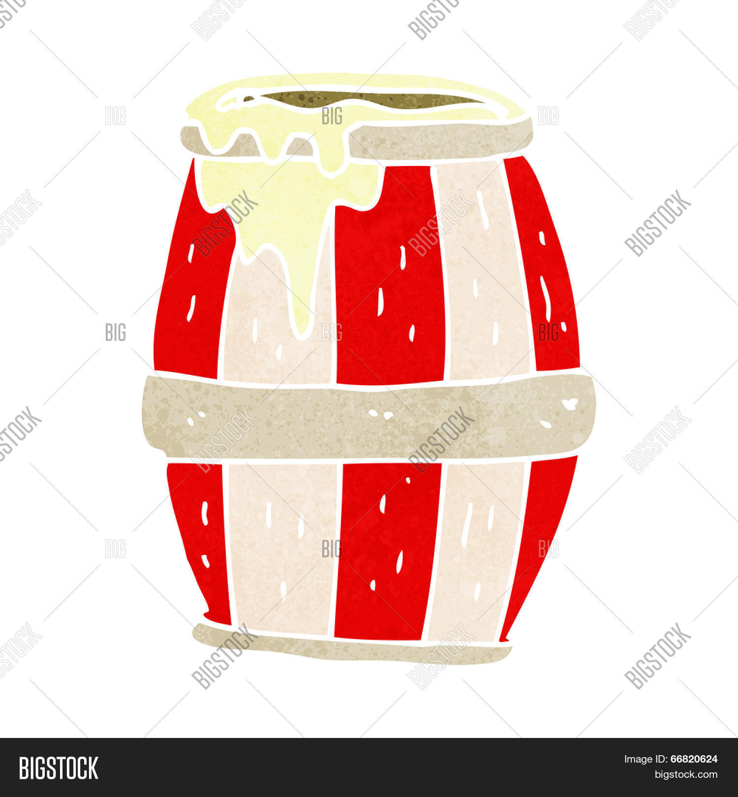 Cartoon Barrel Vector & Photo (Free Trial) | Bigstock