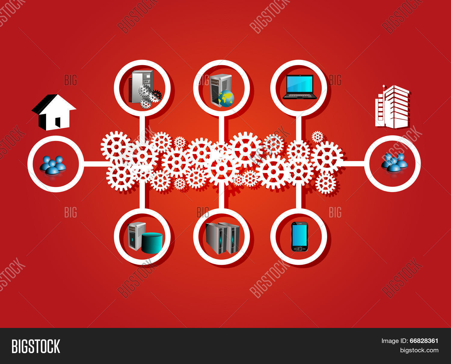 Concept ESB Red Vector & Photo (Free Trial) | Bigstock