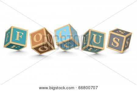 FOCUS Written Vector & Photo (Free Trial) | Bigstock