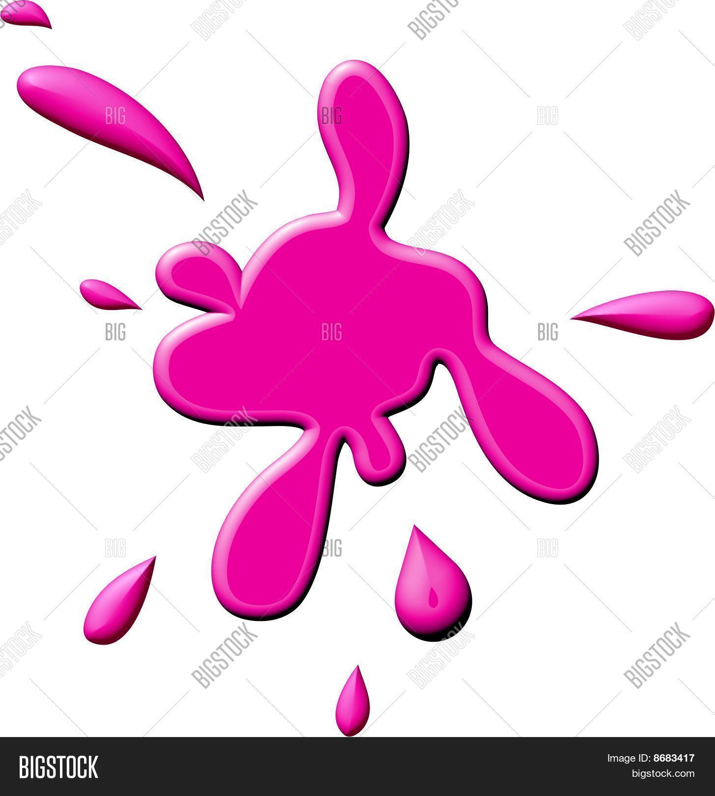 Pink Paint Splodge Image & Photo (Free Trial) | Bigstock