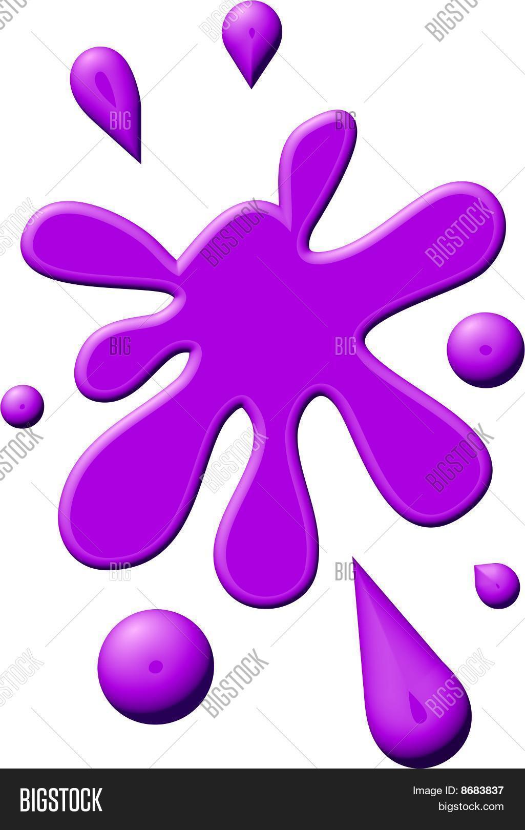 Purple Paint Splodge Image & Photo (Free Trial) | Bigstock