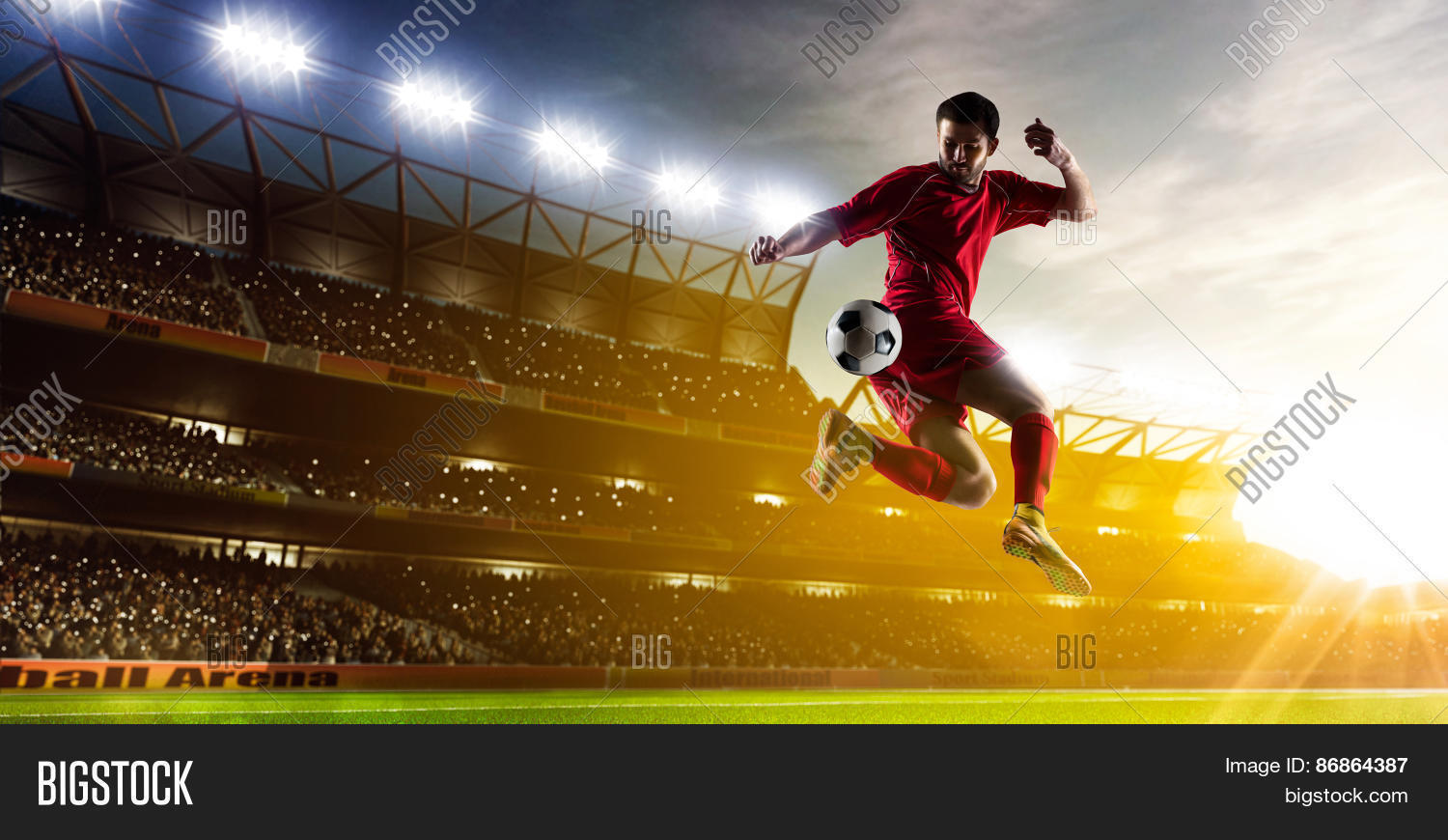 Soccer Player Action Image & Photo (Free Trial) | Bigstock