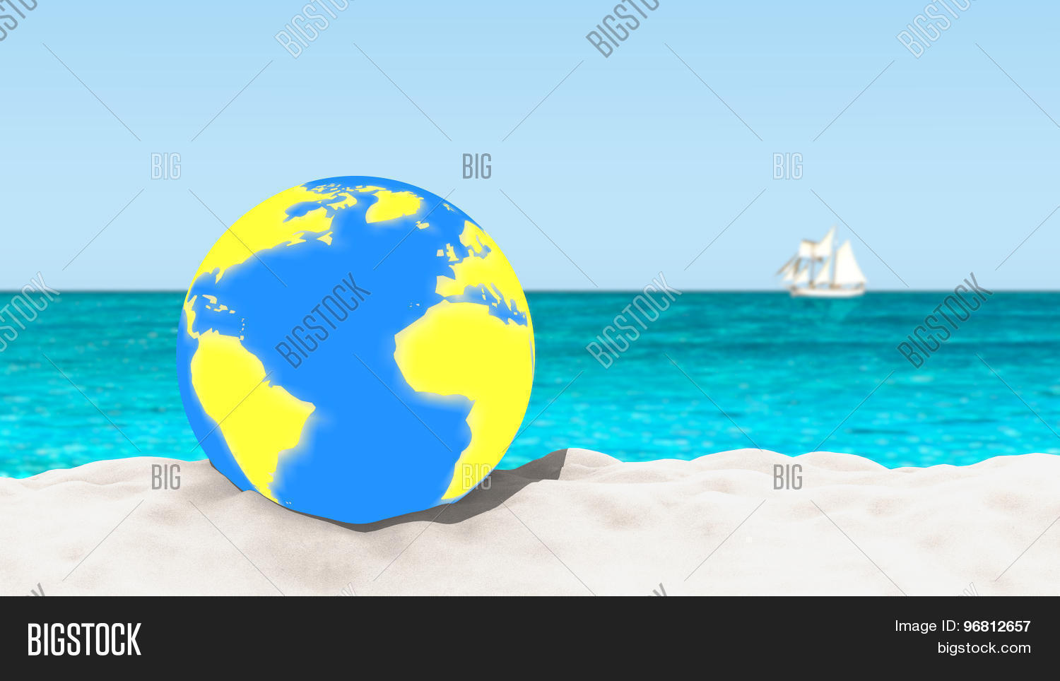 Ball World Map Pattern Image & Photo (Free Trial) | Bigstock
