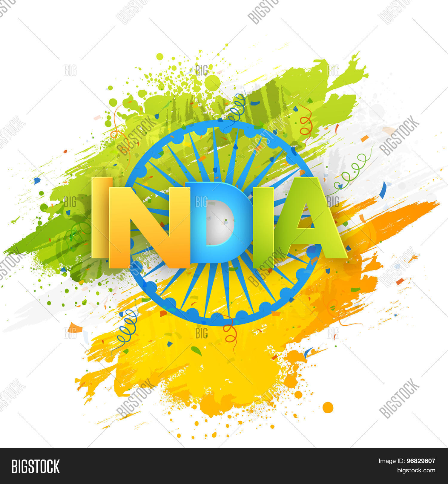 Shiny Tricolor Text Vector & Photo (Free Trial) | Bigstock