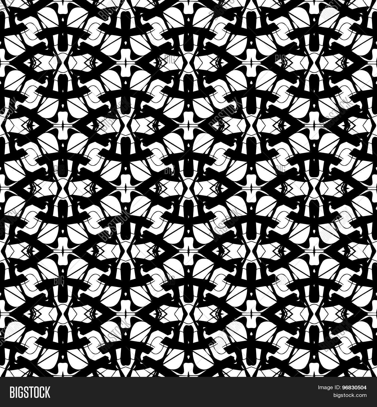 Black White Seamless Vector & Photo (Free Trial) | Bigstock