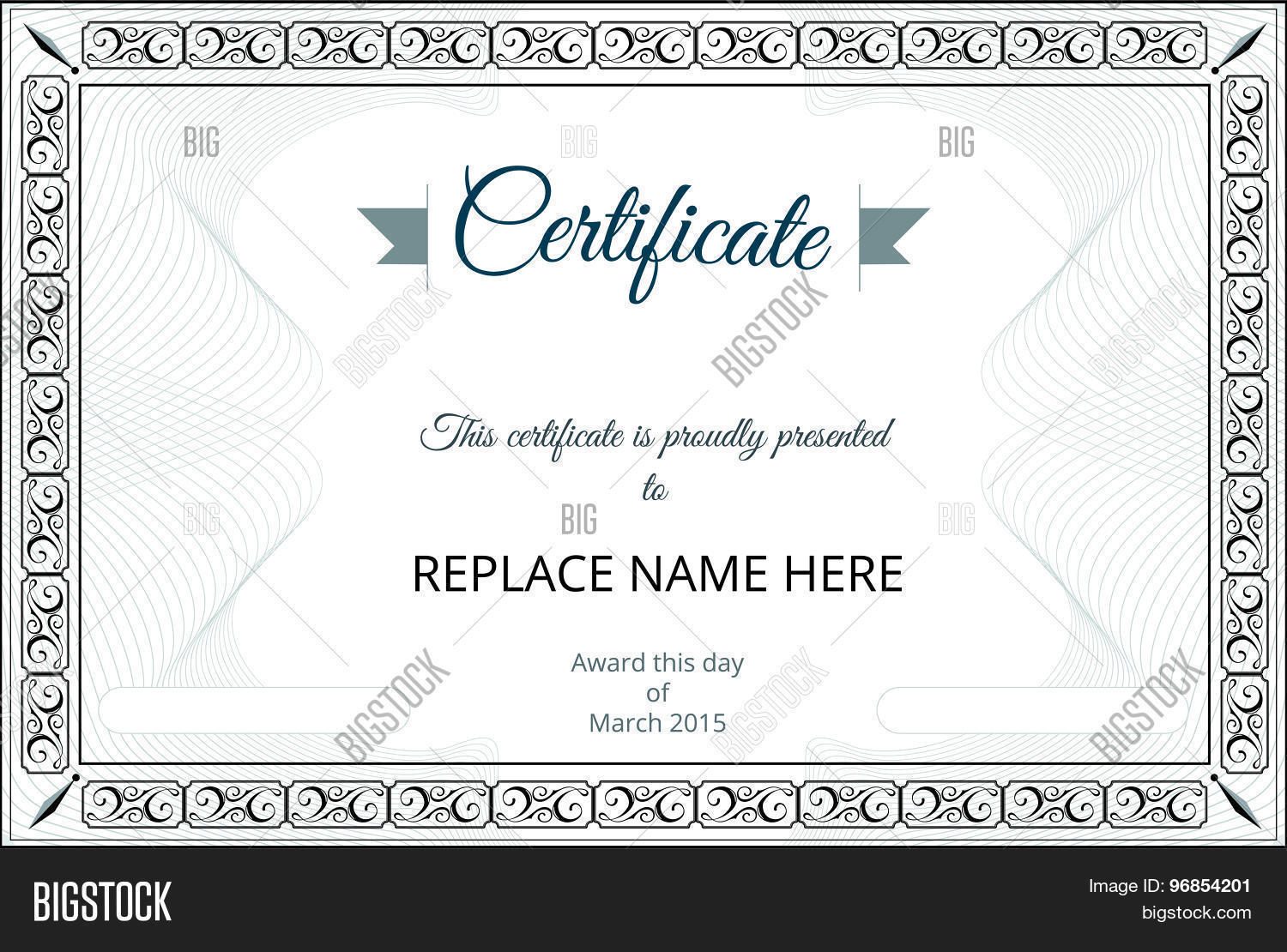 Certificate Border, Vector & Photo (Free Trial) | Bigstock