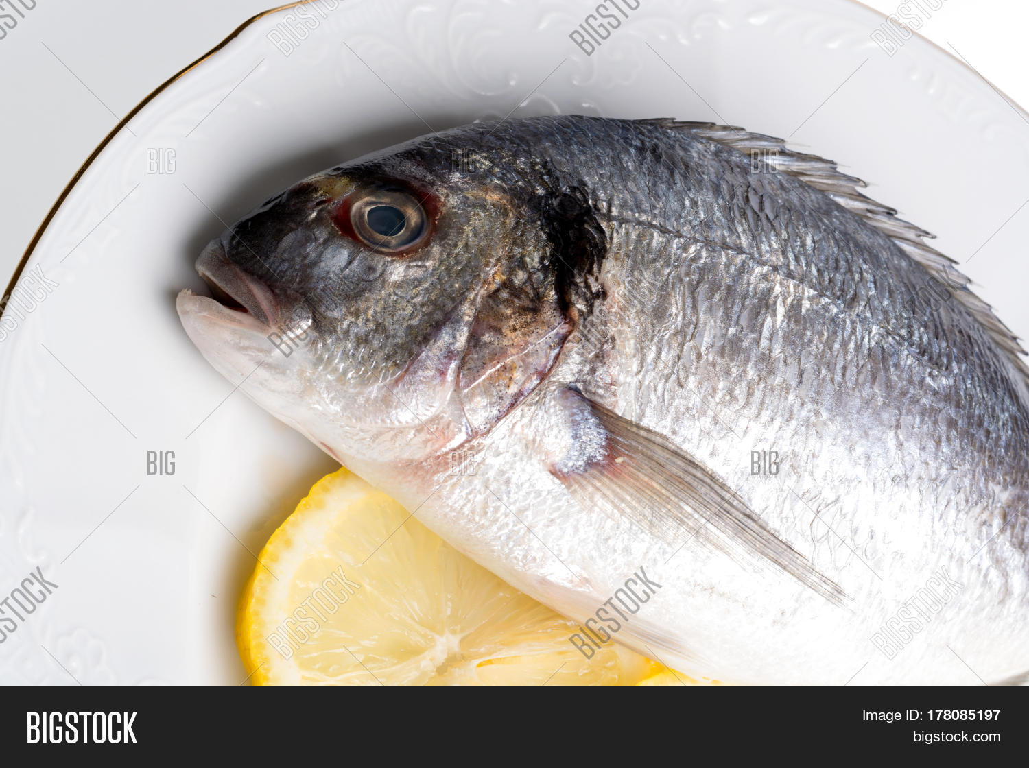 Raw Fish Lemon On Image & Photo (Free Trial) | Bigstock