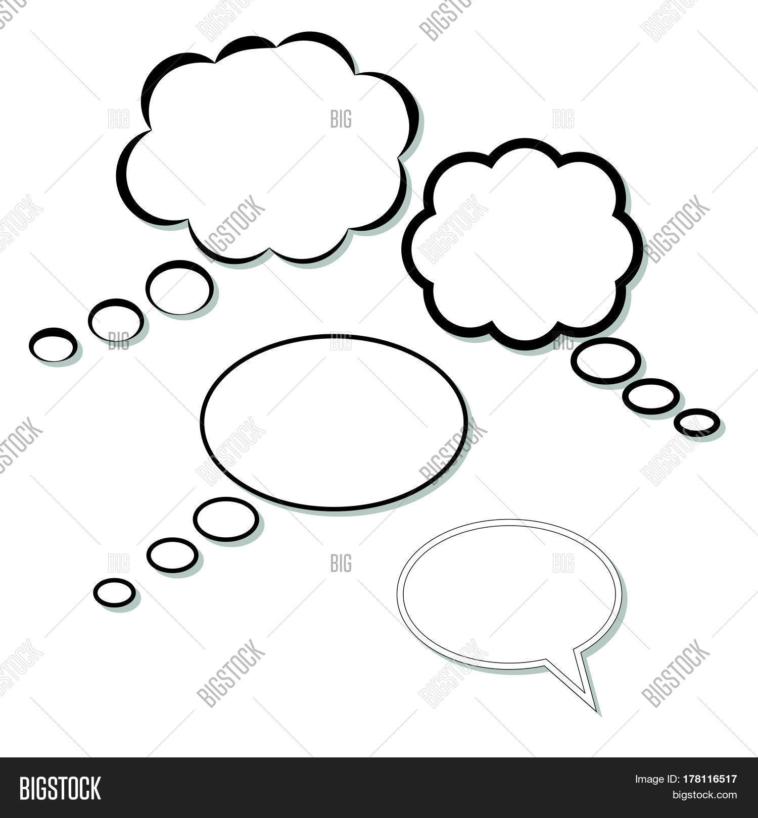 Clouds Thoughts Vector & Photo (Free Trial) | Bigstock