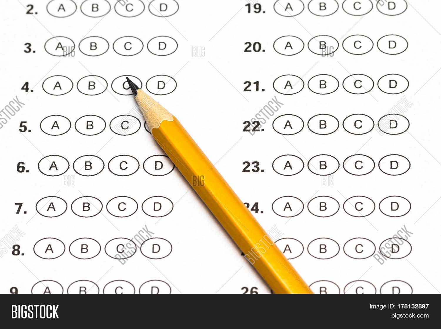 Test Score Sheet Image & Photo (Free Trial) | Bigstock