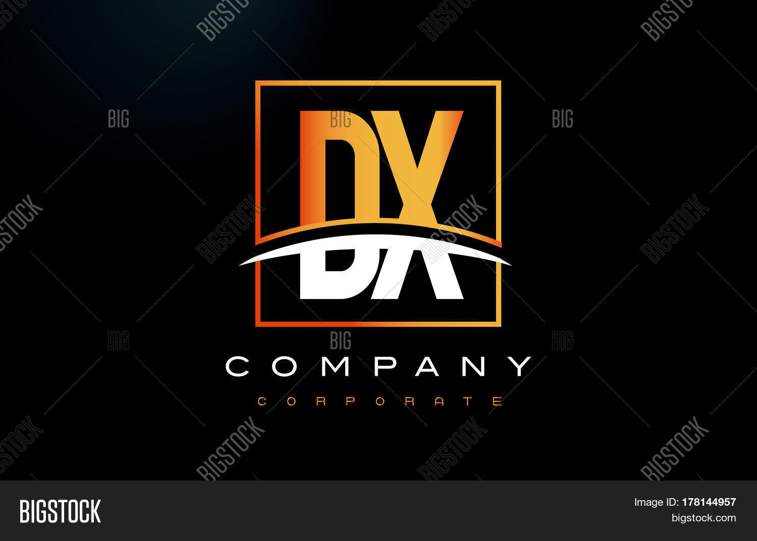 Vector y foto Dx D X Golden (prueba gratis) | Bigstock