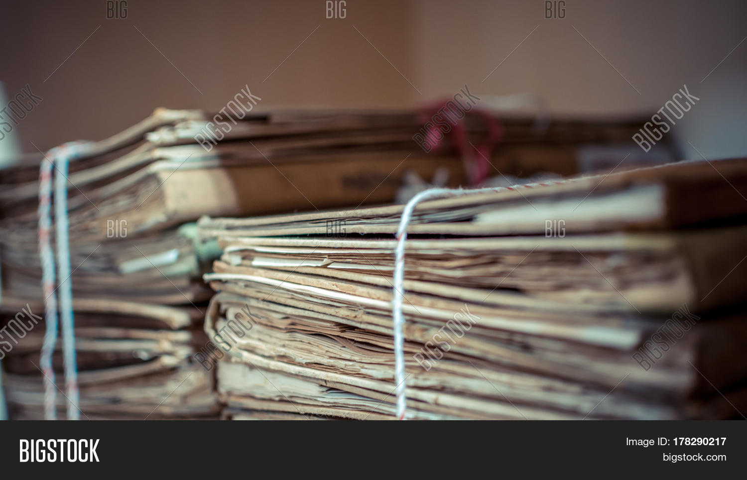 Paper Files Folder Old Image & Photo (Free Trial) | Bigstock