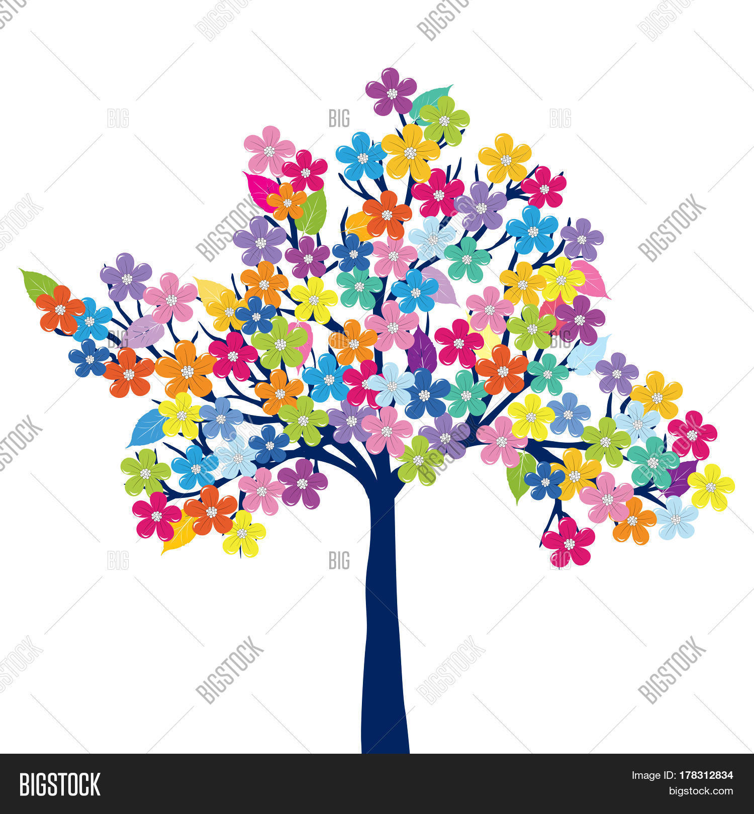 Multicolored Flowers Image & Photo (Free Trial) | Bigstock