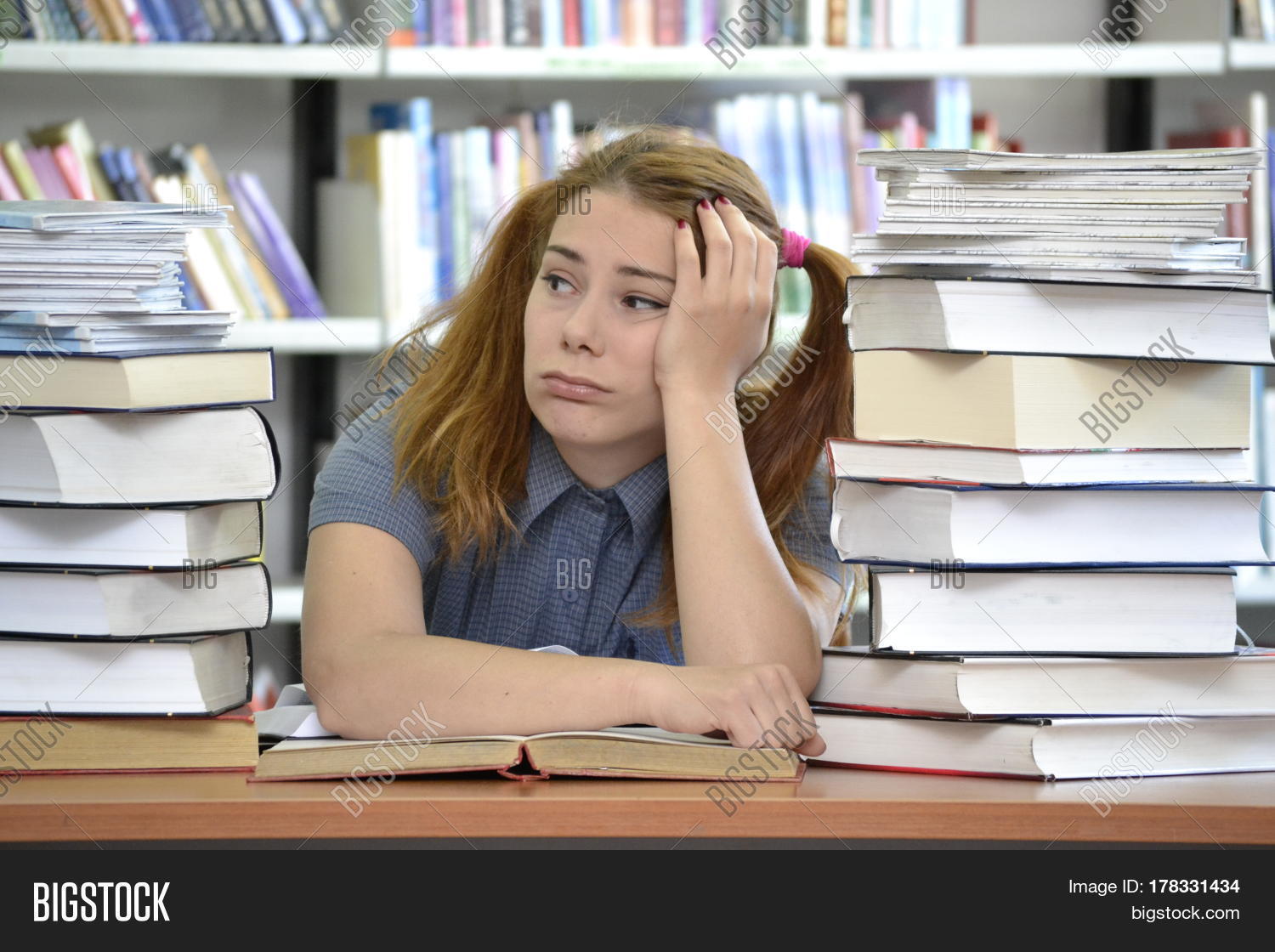 Girl Tired After Image & Photo (Free Trial) | Bigstock