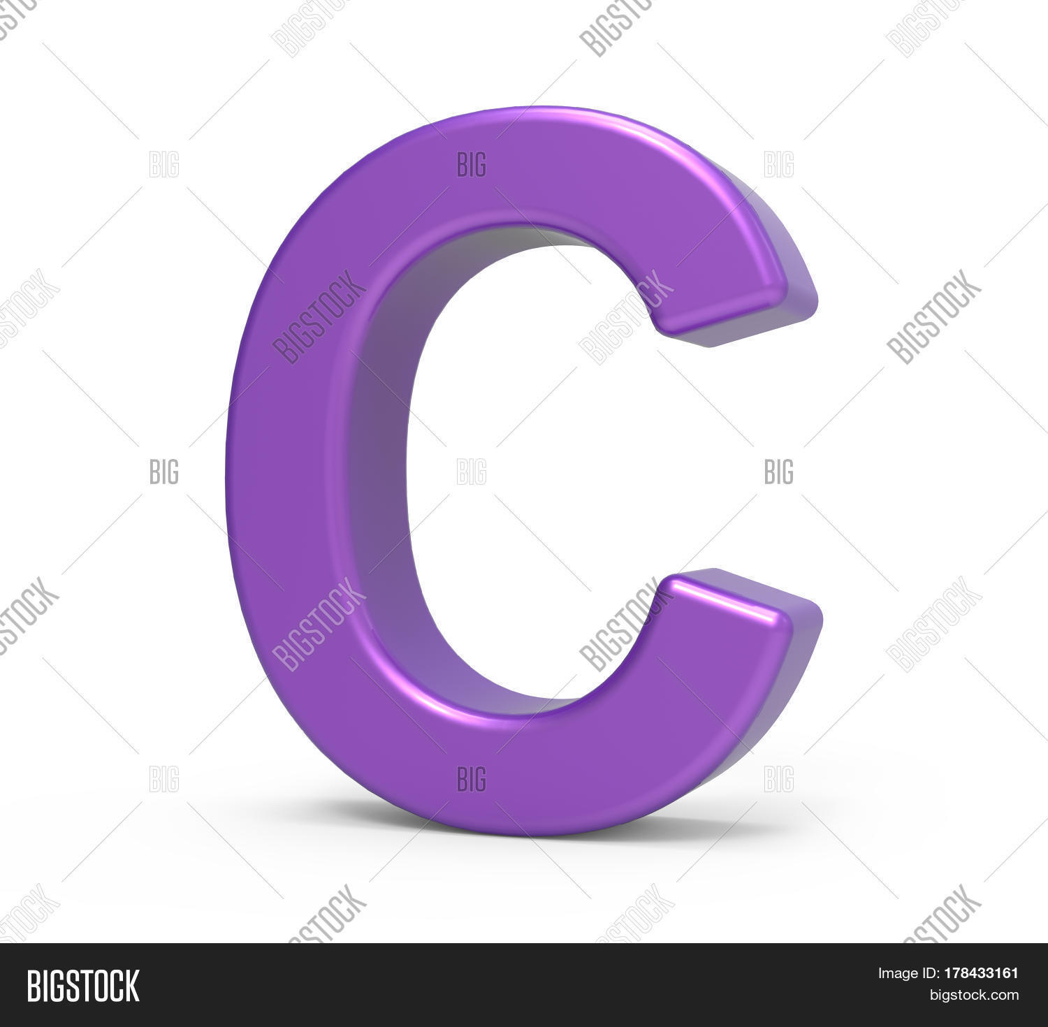 3D Purple Letter C Image & Photo (Free Trial) | Bigstock