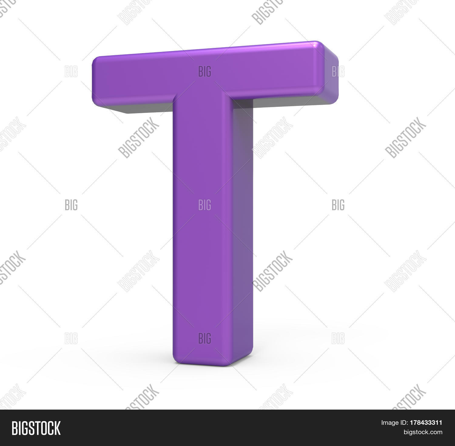 3D Purple Letter T Image & Photo (Free Trial) | Bigstock