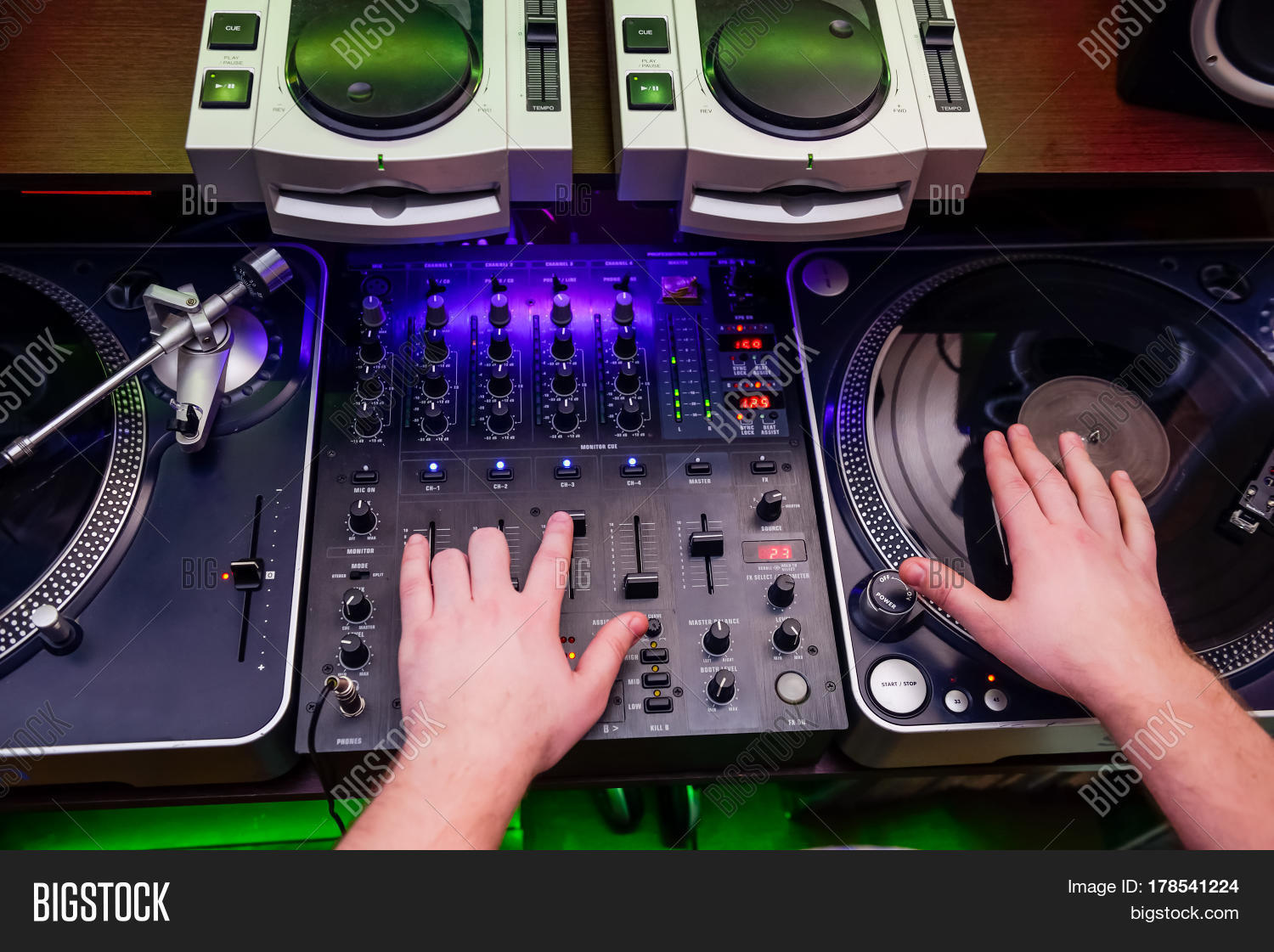 Close Dj Hands On Image & Photo (Free Trial) | Bigstock