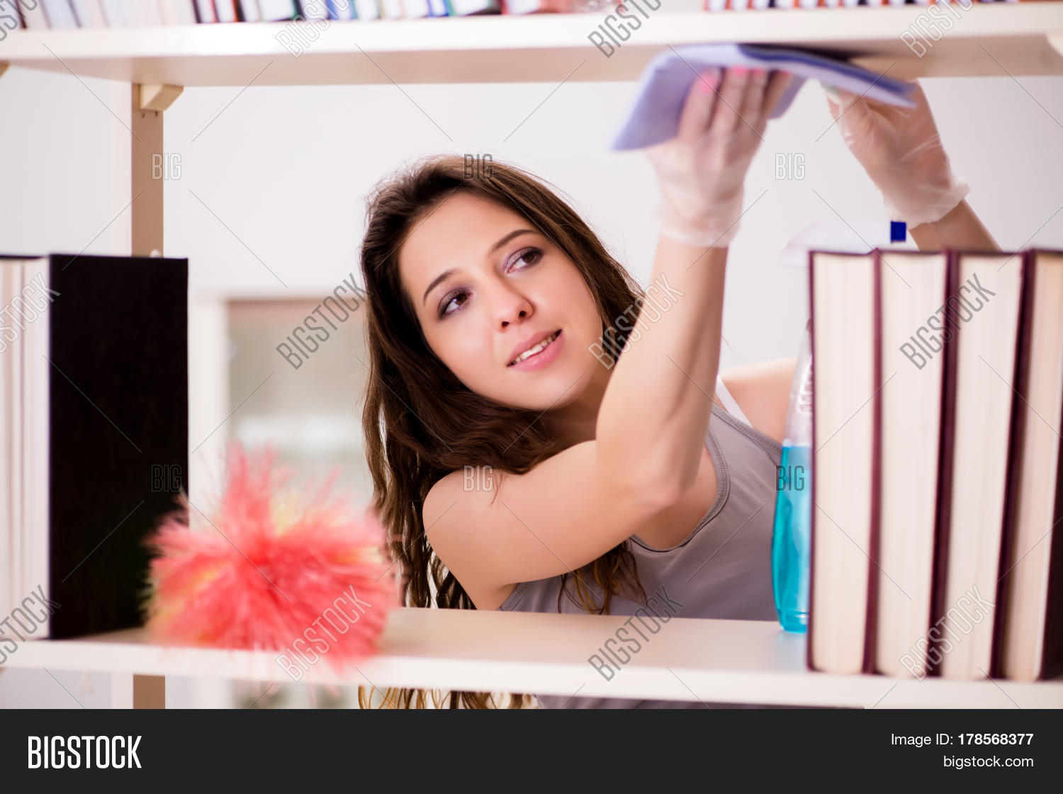 Woman Cleaning Dust Image & Photo (Free Trial) | Bigstock