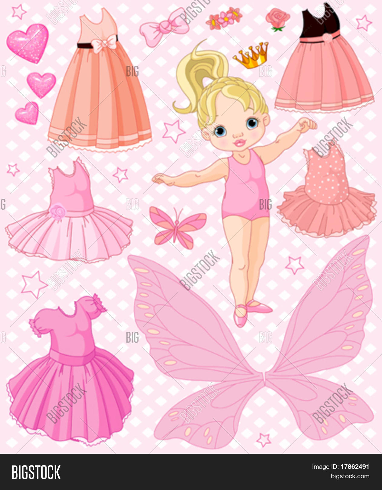Paper Baby Doll Vector & Photo (Free Trial) | Bigstock