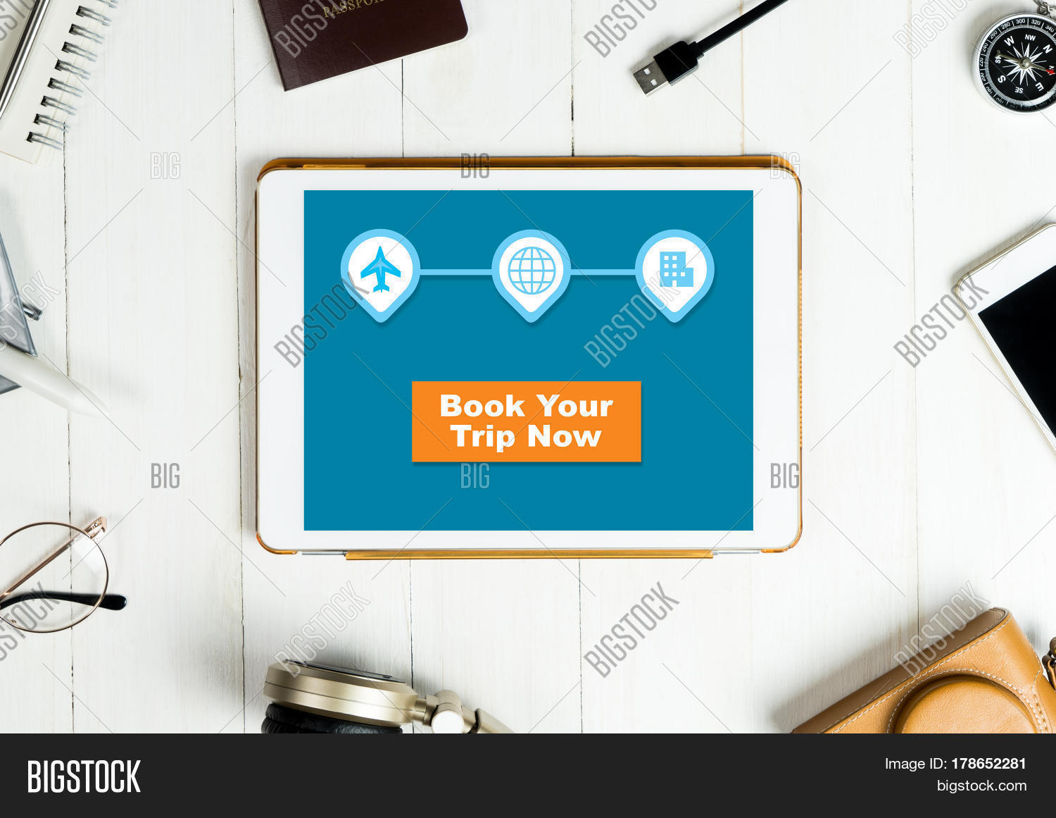Book Your Trip Now Image & Photo (Free Trial) | Bigstock