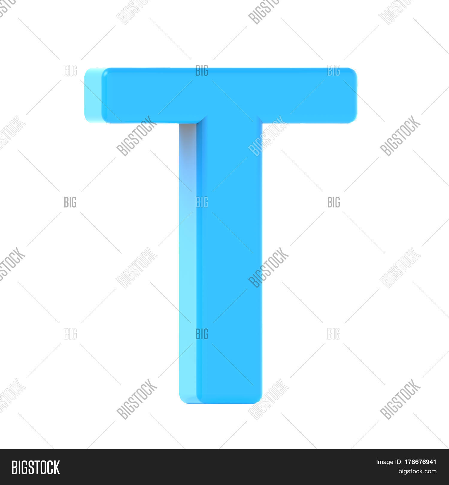 Light Blue Letter T Image & Photo (Free Trial) | Bigstock