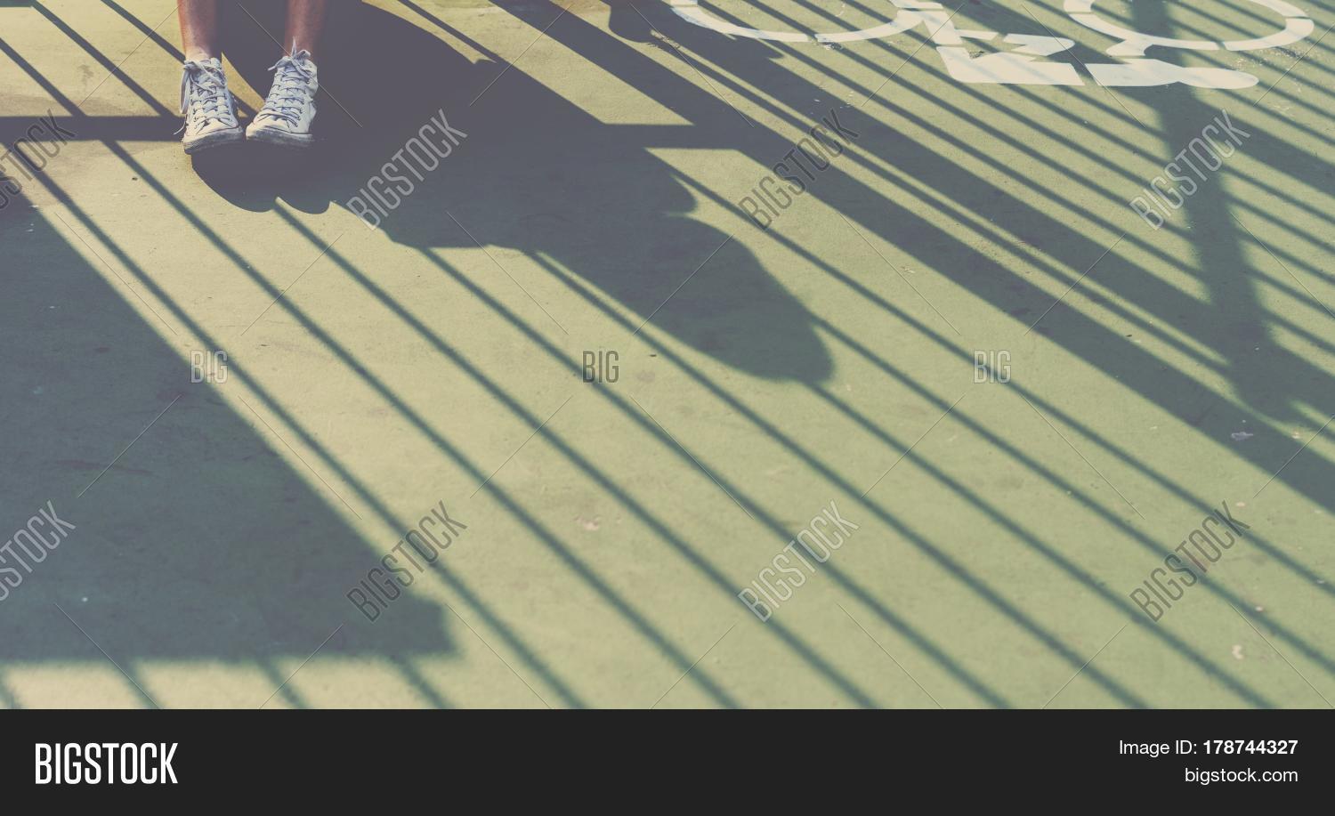 Human Shadow On Green Image & Photo (Free Trial) | Bigstock
