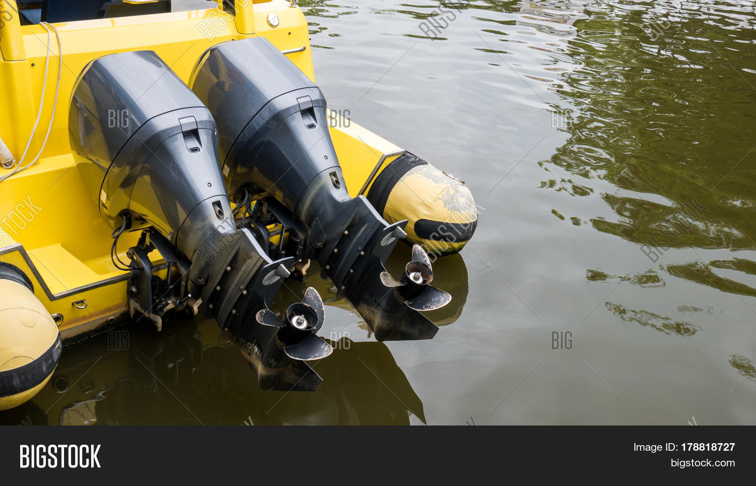 Close Two Motor Boat Image & Photo (Free Trial) | Bigstock