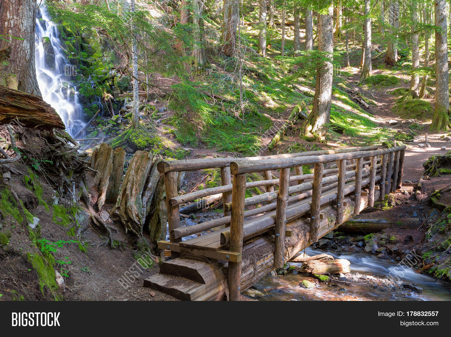 Wooden Foot Bridge Image & Photo (Free Trial) | Bigstock