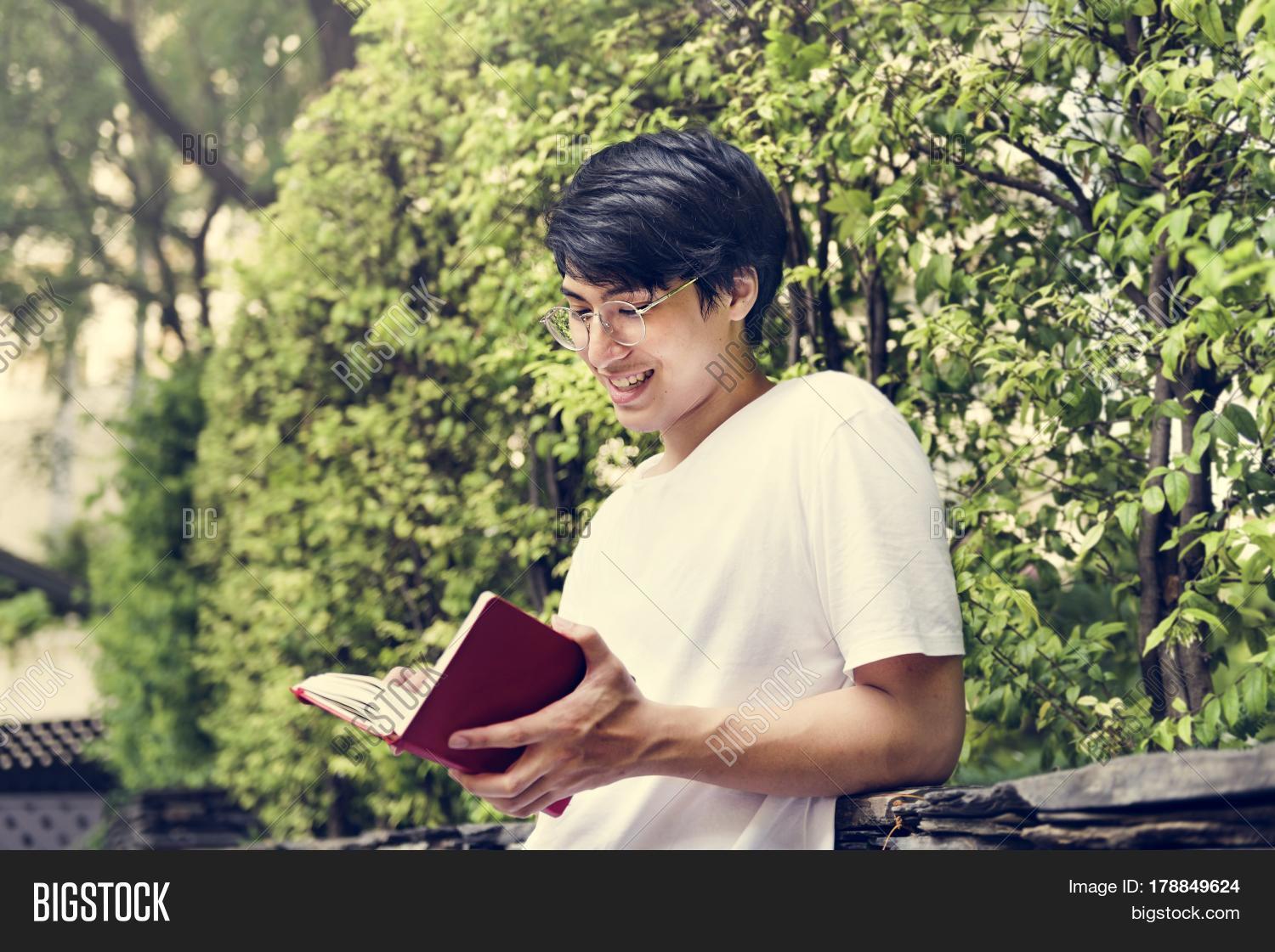 Asian Man Reading Book Image & Photo (Free Trial) | Bigstock