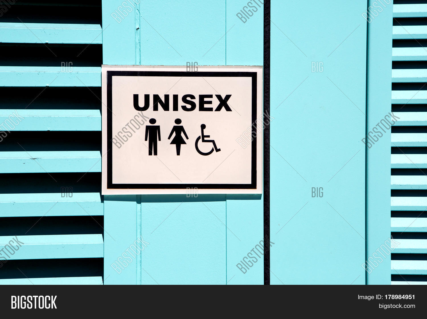 Unisex Sign Posted On Image & Photo (Free Trial) | Bigstock