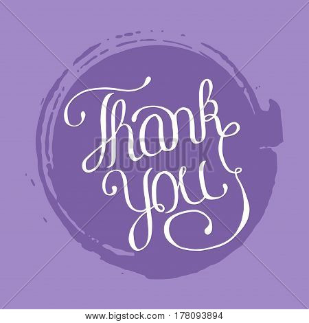 Hand Lettering Thank Vector & Photo (Free Trial) | Bigstock