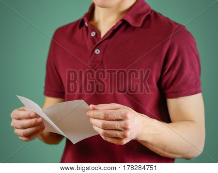 Man Reading Blank Image & Photo (Free Trial) | Bigstock