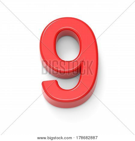 Light Red Number 9 Image & Photo (Free Trial) | Bigstock