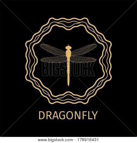 Label Dragonfly Vector & Photo (Free Trial) | Bigstock