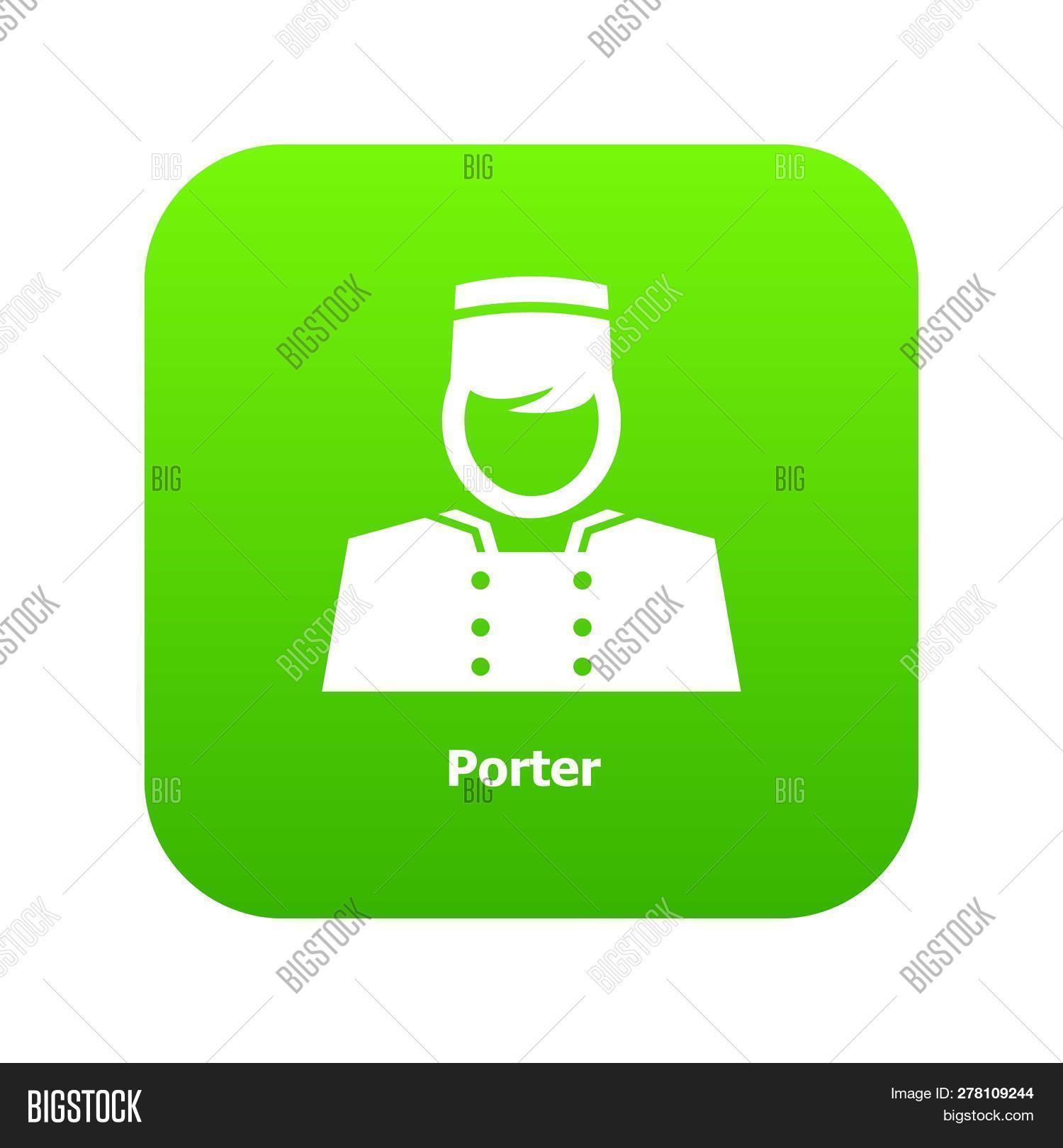 Porter Icon Green Image & Photo (Free Trial) | Bigstock