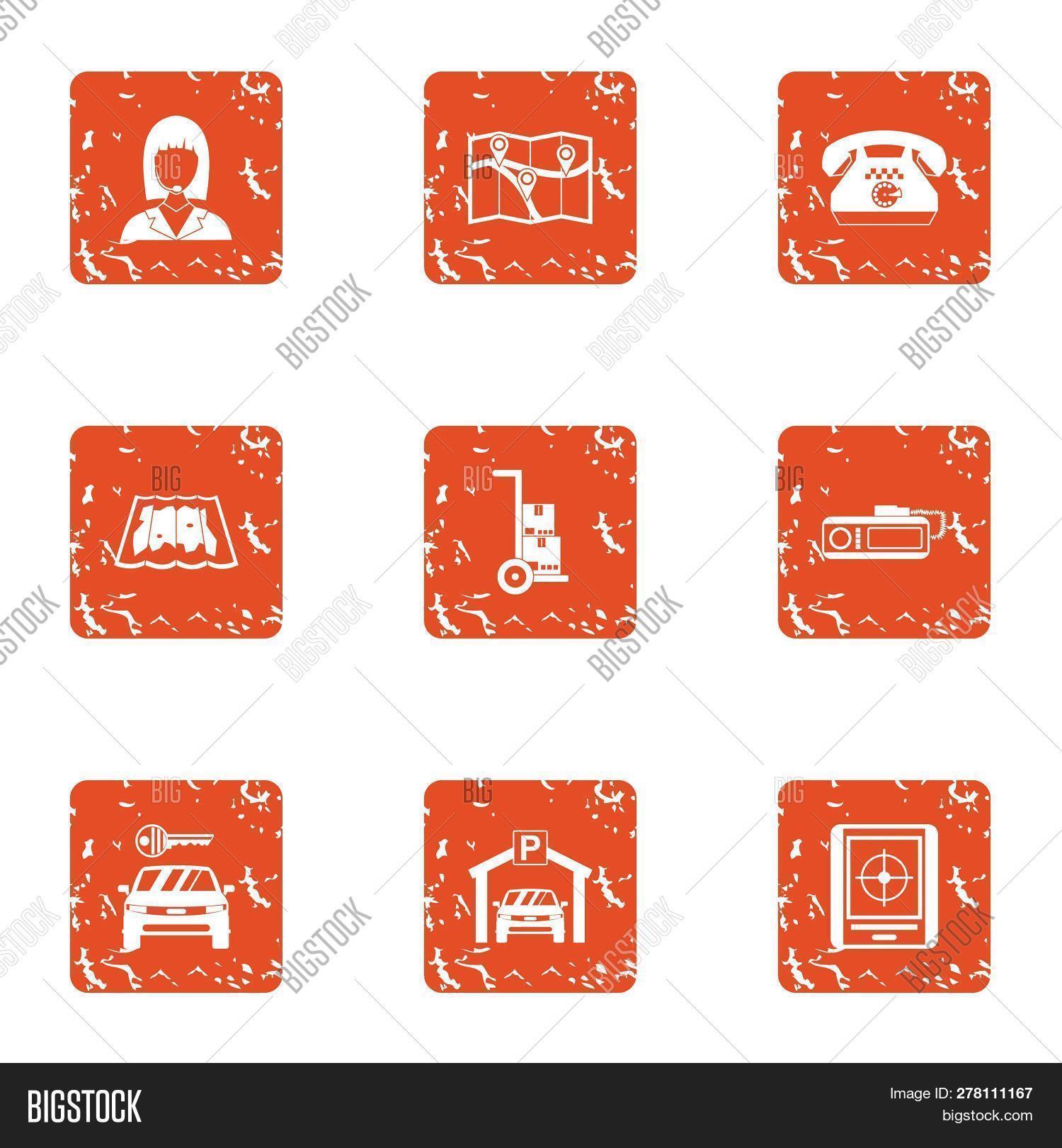 Clue Icons Set. Grunge Image & Photo (Free Trial) | Bigstock