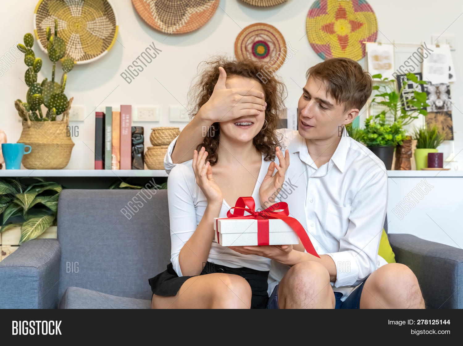Young Man Giving Gift Image & Photo (Free Trial) | Bigstock