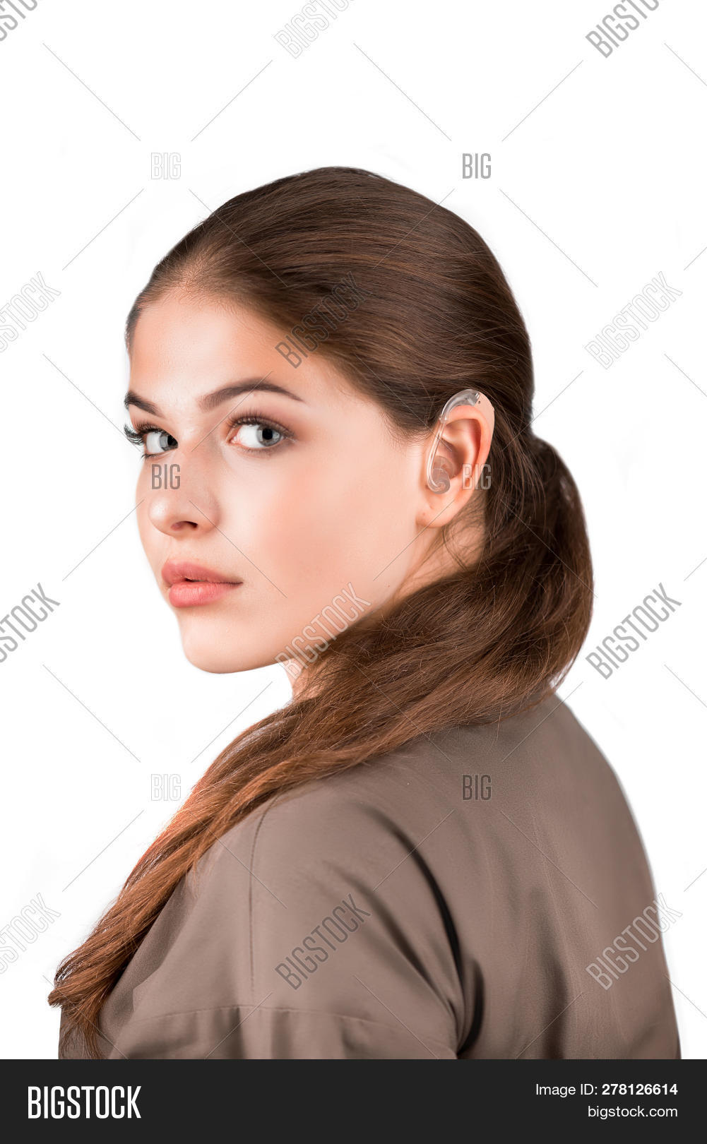 Girl Hearing Aid. Girl Image & Photo (Free Trial) | Bigstock