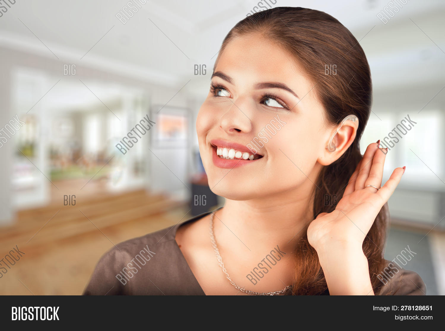 Girl Hearing Aid. Girl Image & Photo (Free Trial) | Bigstock