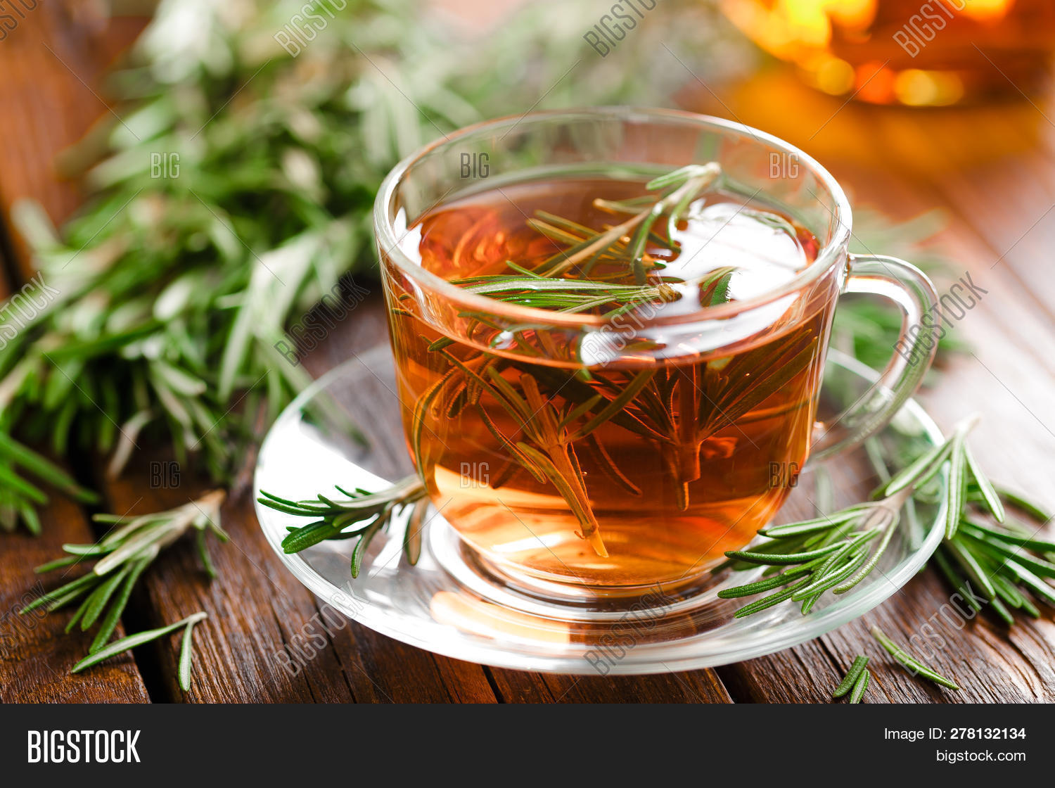 Rosemary Tea Glass Tea Image & Photo (Free Trial) | Bigstock