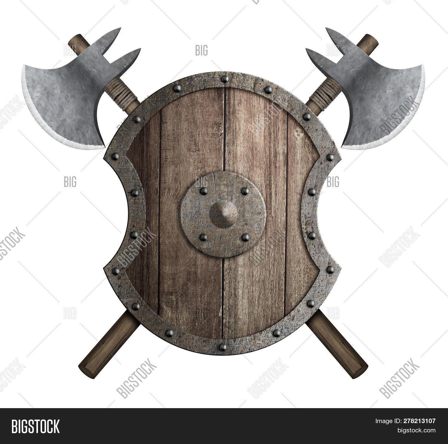 Wooden Medieval Shield Image & Photo (Free Trial) | Bigstock