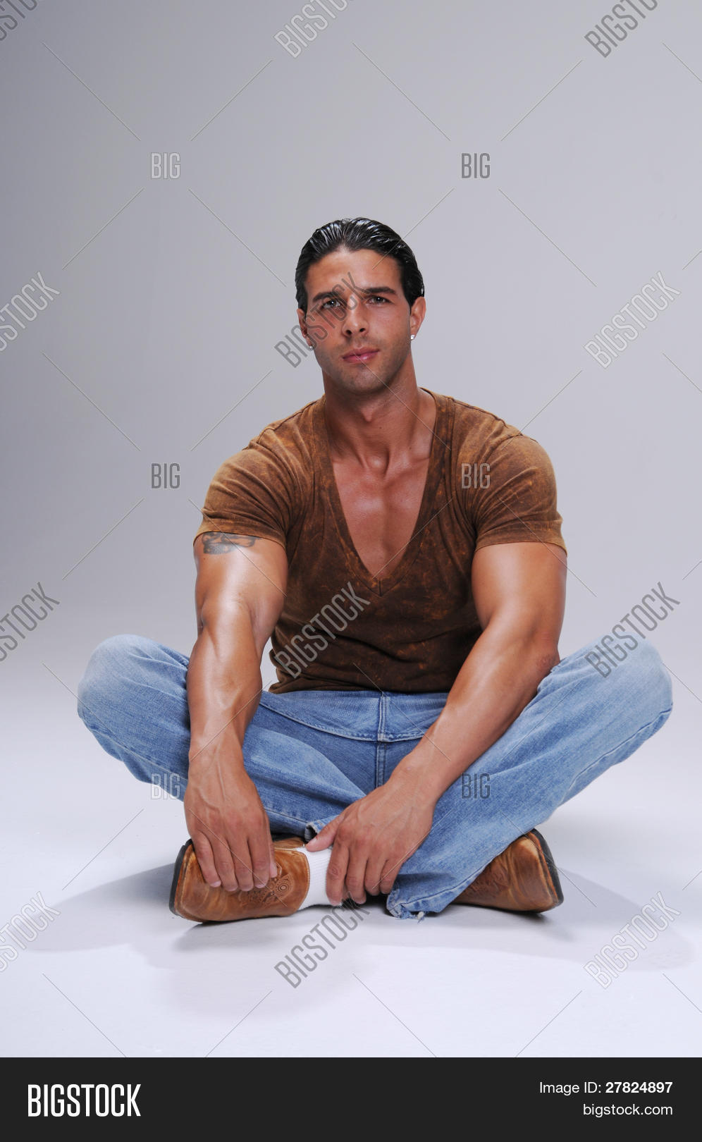 Muscular Young Man Image & Photo (Free Trial) | Bigstock