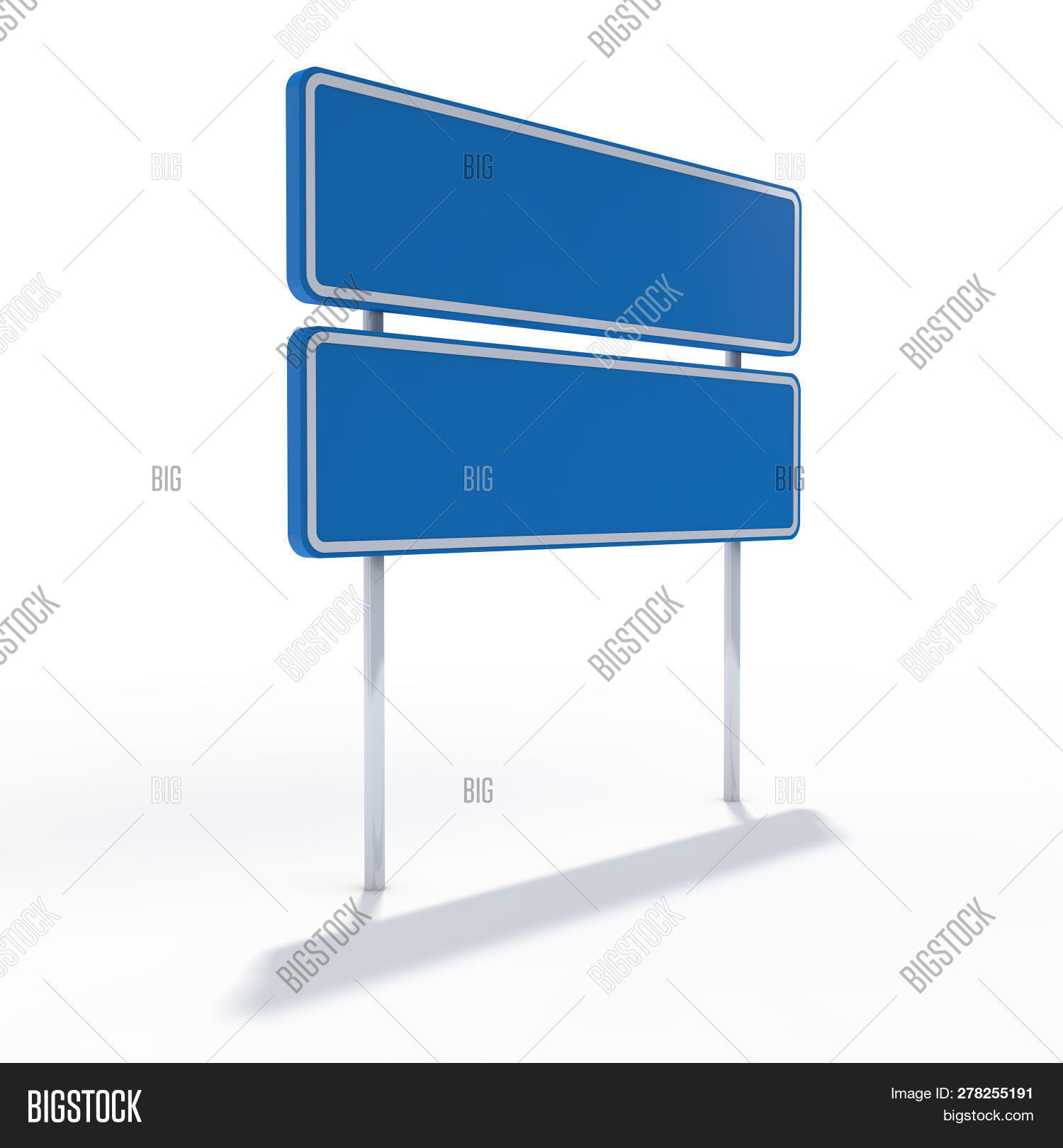 Blank Blue Road Sign Image & Photo (Free Trial) | Bigstock